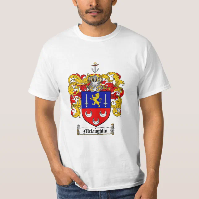 Mclaughlin Family Crest - Mclaughlin Coat of Arms T-Shirt | Zazzle