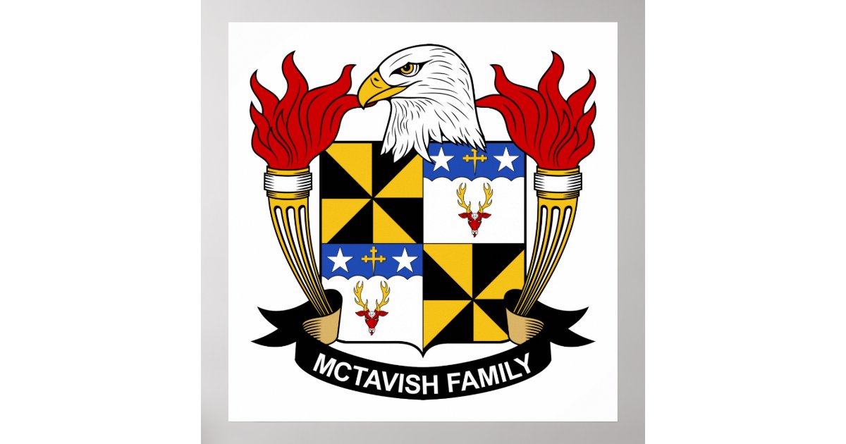 McTavish Family Crest Poster | Zazzle