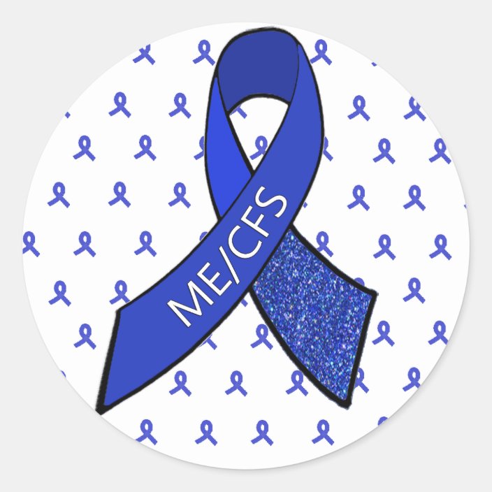 ME/CFS Blue Ribbon Awareness Stickers | Zazzle.co.uk