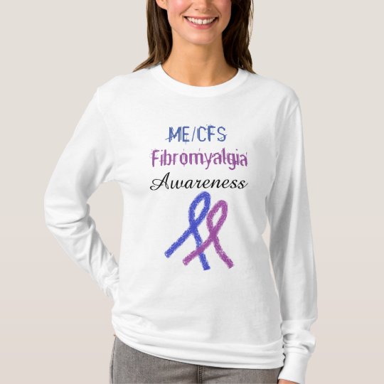 ME/CFS Fibromyalgia Ribbon Awareness Shirt | Zazzle.co.uk