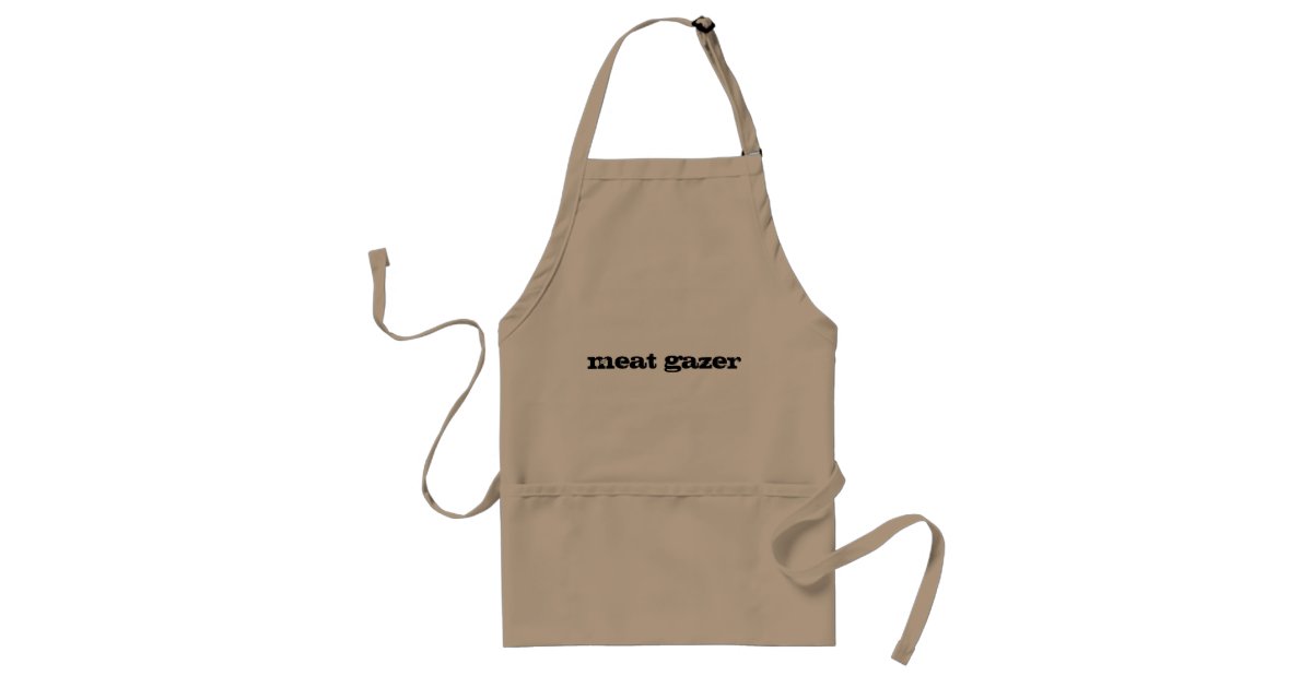 meat gazer standard apron | Zazzle