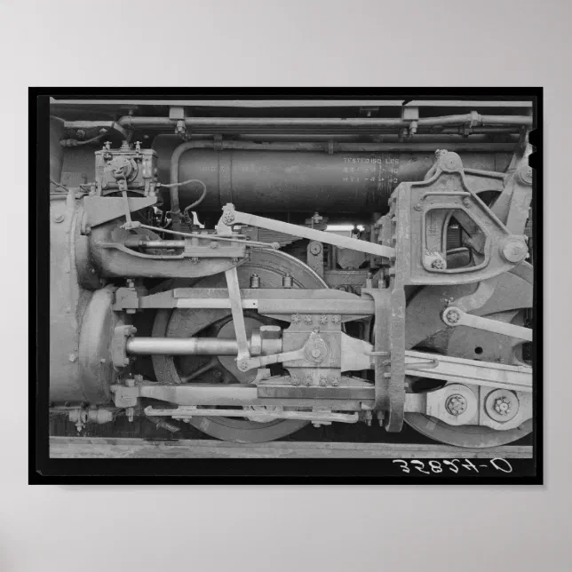 Mechanical Marvels: Steam Locomotive Valve Gear. Poster | Zazzle