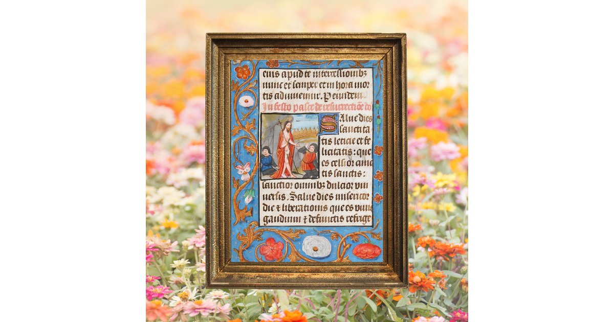 Mediaeval Christian Catholic Resurrection Easter Poster | Zazzle