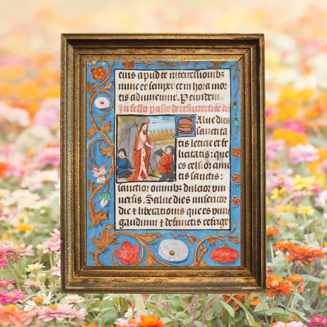 Mediaeval Christian Catholic Resurrection Easter Poster | Zazzle