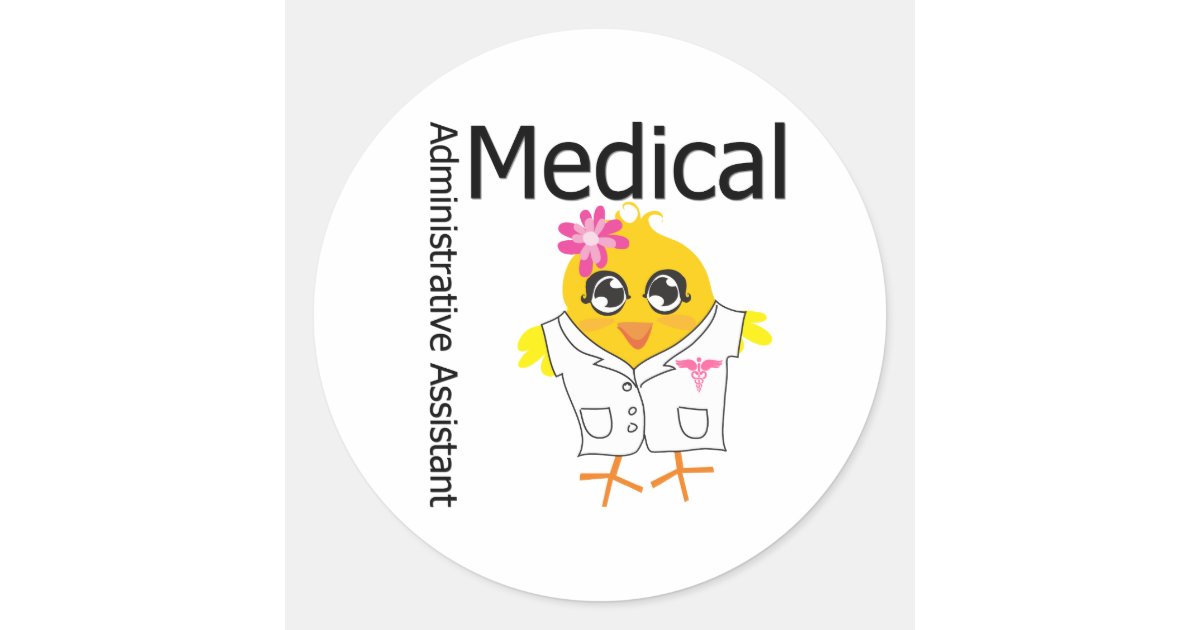 Medical Administrative Assistant Classic Round Sticker | Zazzle