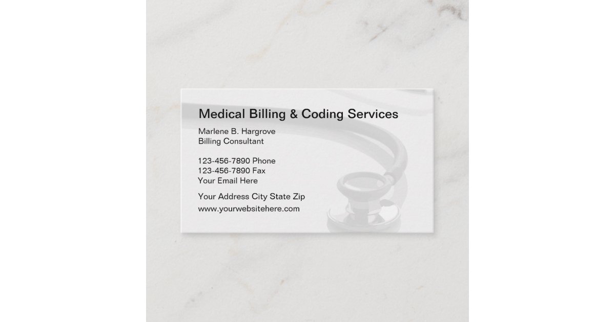 Medical Billing And Coding Business Card | Zazzle
