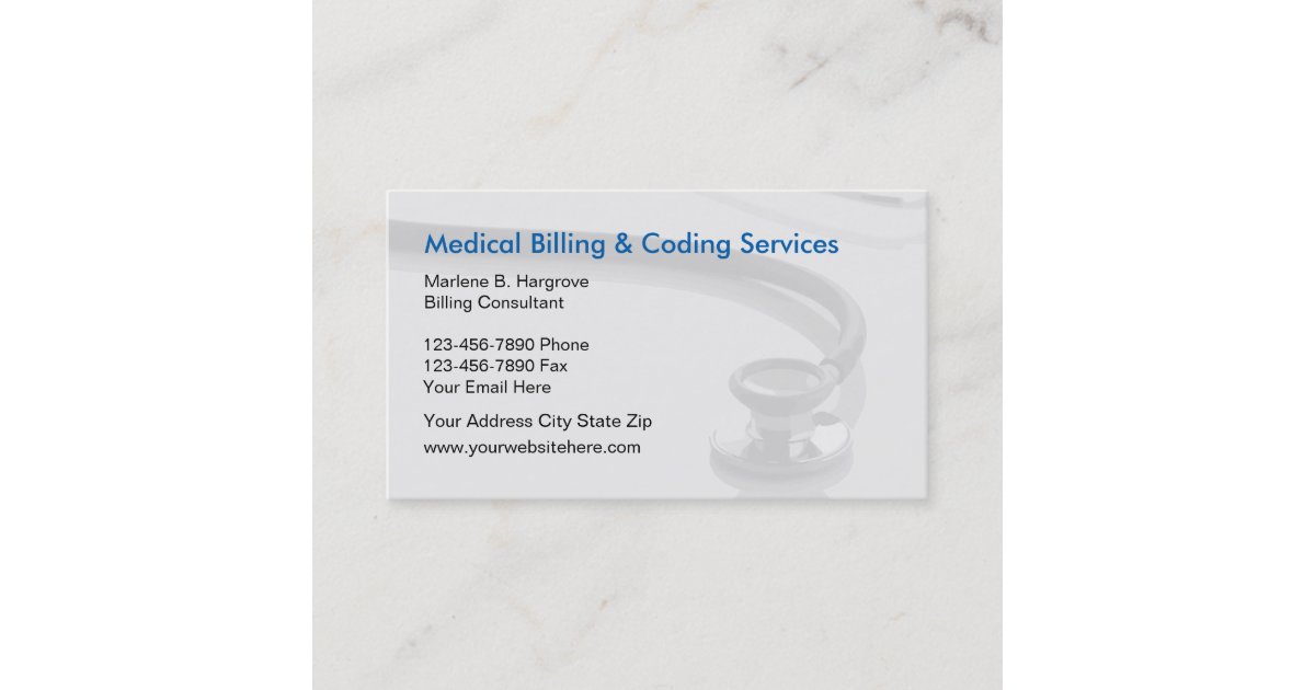 Medical Billing And Coding Business Card | Zazzle