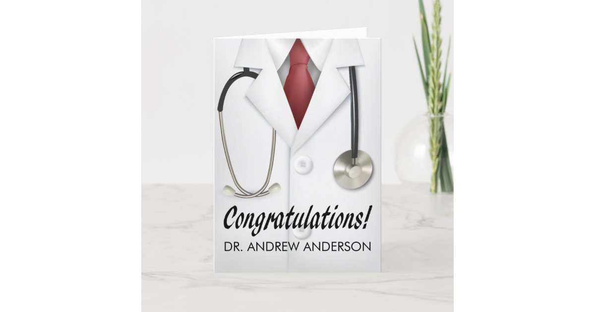 Medical Doctor Congratulation Card | Zazzle