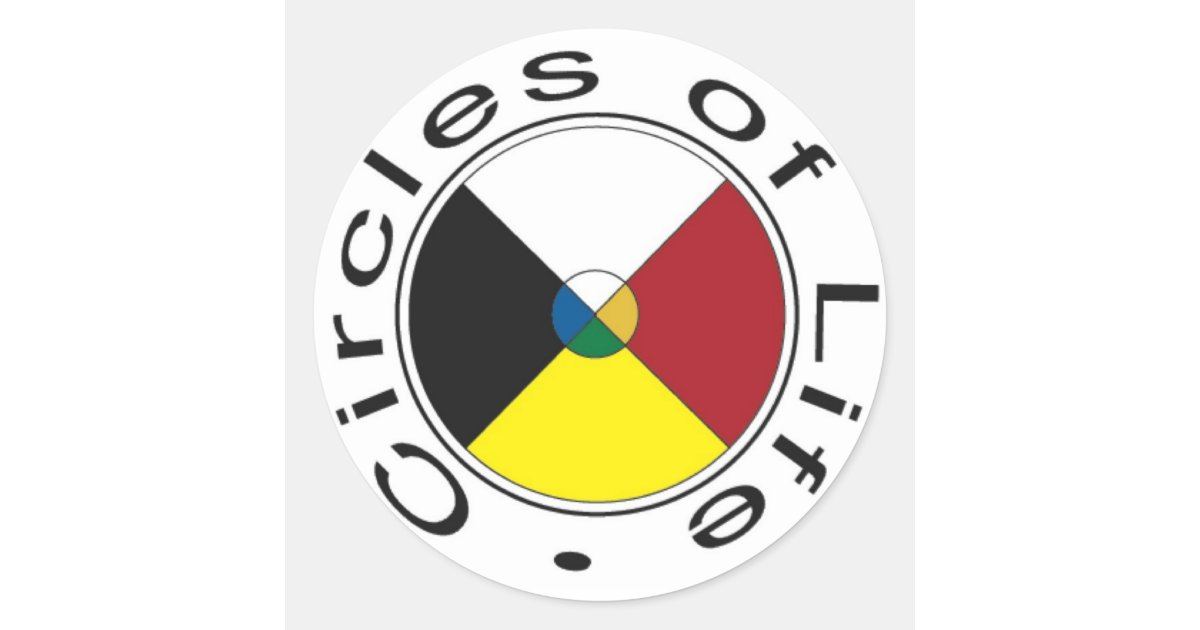 Medicine Wheel - Four Seasons Classic Round Sticker | Zazzle