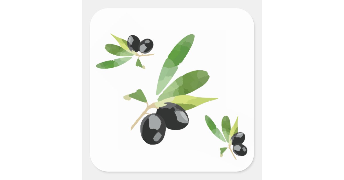 Mediterranean Olives Sticker | Zazzle