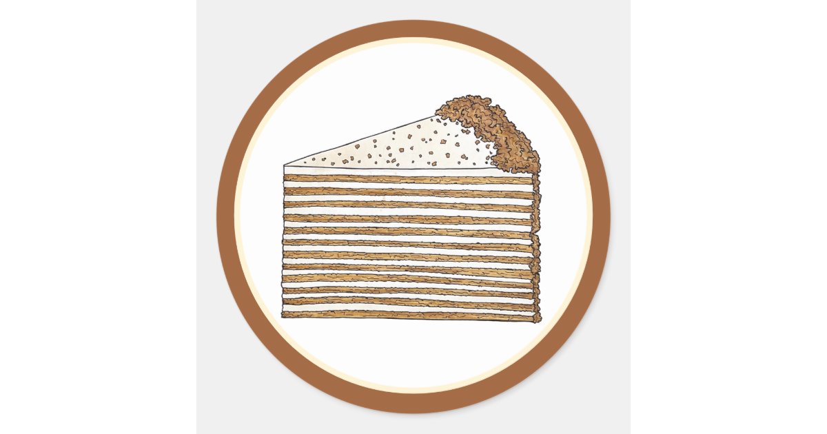 Medovik Medivnyk Russian Ukrainian Honey Cake Food Classic Round ...