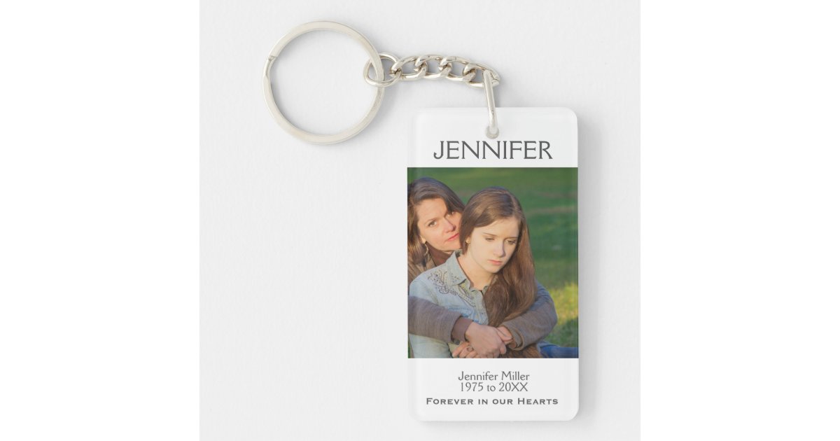 Memorial | Keepsake Key Ring | Zazzle