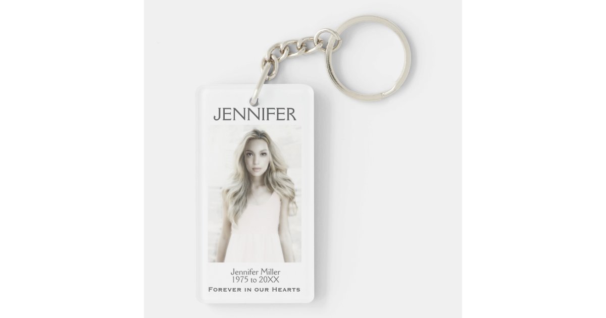 Memorial | Keepsake Key Ring | Zazzle
