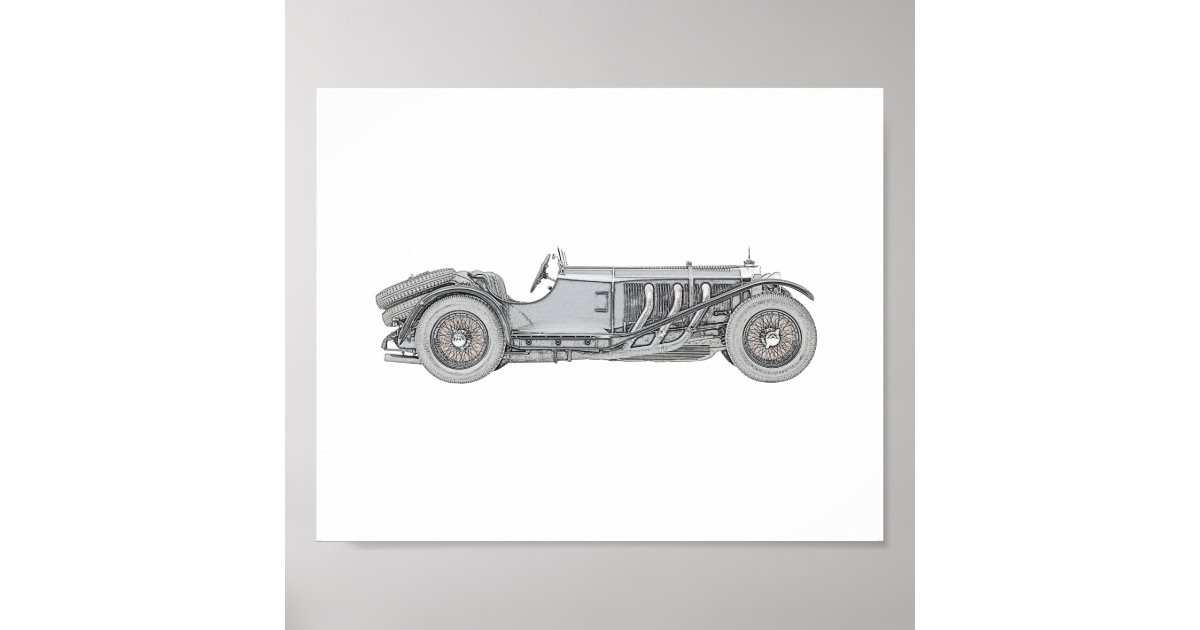 Mercedes-Benz SSK 1928 Poster | Zazzle
