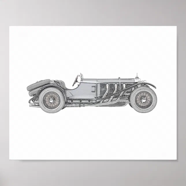 Mercedes-Benz SSK 1928 Poster | Zazzle