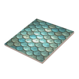 Mermaid Fish Scale Dragon Scale Tile | Zazzle