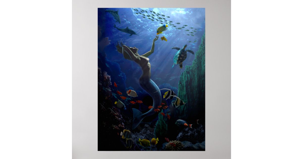 Mermaid Poster | Zazzle