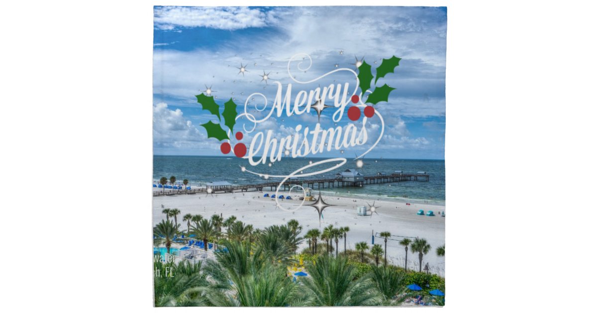 Merry Christmas from Florida Napkin | Zazzle