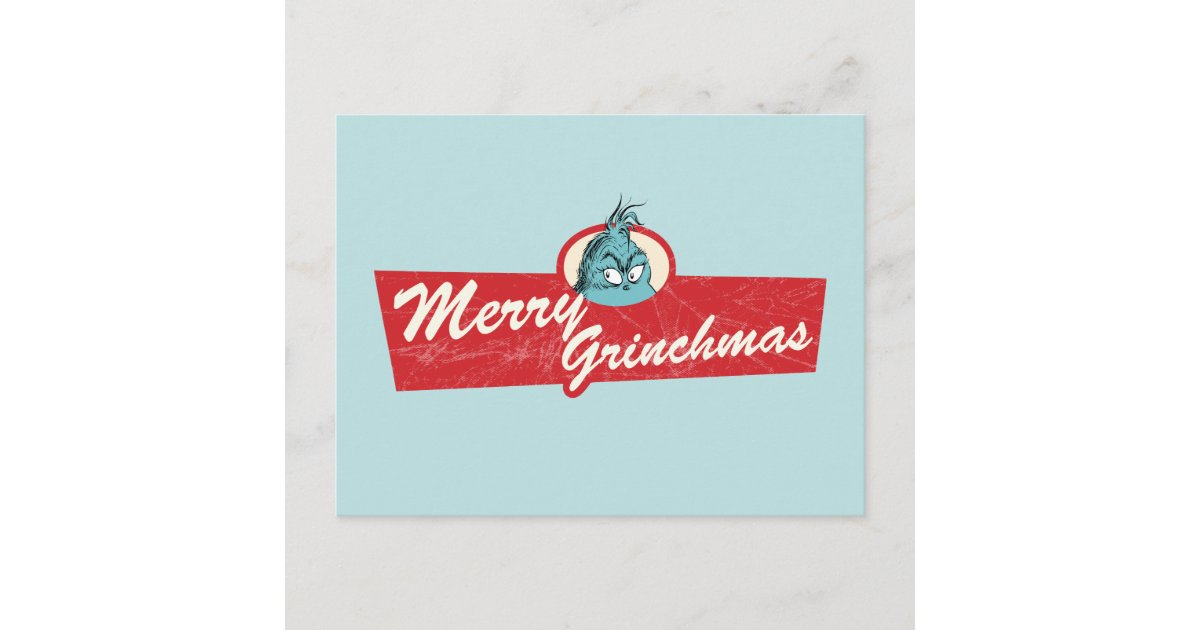 Merry Grinchmas Quote Grinch Postcard | Zazzle