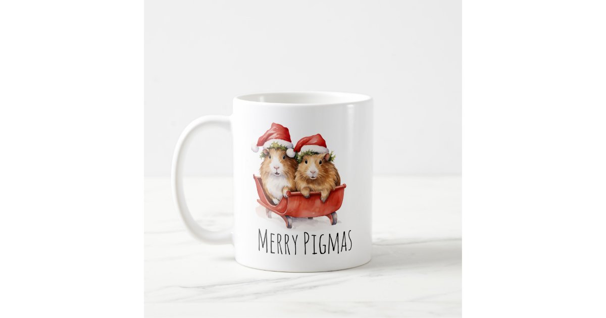 Merry Pigmas Christmas Guinea Pig Coffee Coffee Mug | Zazzle