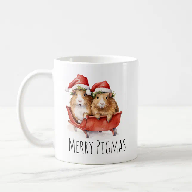 Merry Pigmas Christmas Guinea Pig Coffee Coffee Mug | Zazzle
