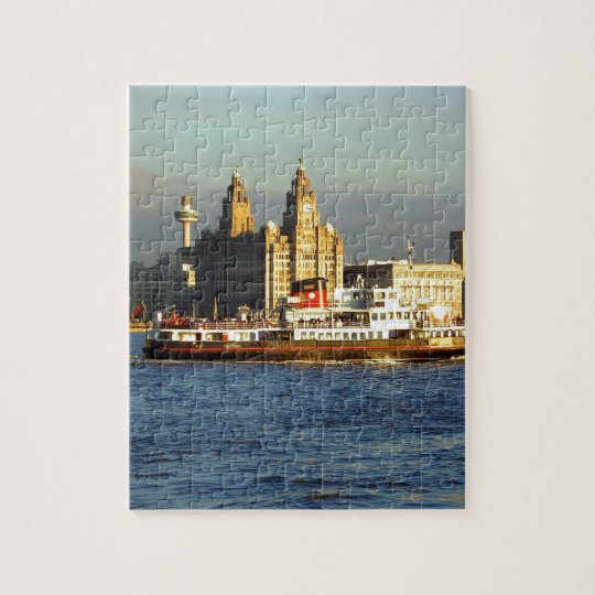 Mersey Ferry & Liverpool Waterfront Jigsaw Puzzle | Zazzle.co.uk