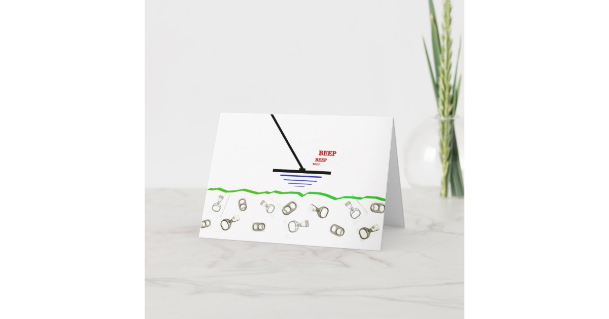 Metal Detecting Card | Zazzle
