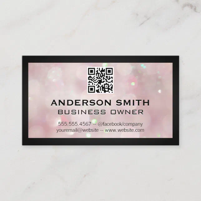 Metallic Metal | QR Code Business Card | Zazzle
