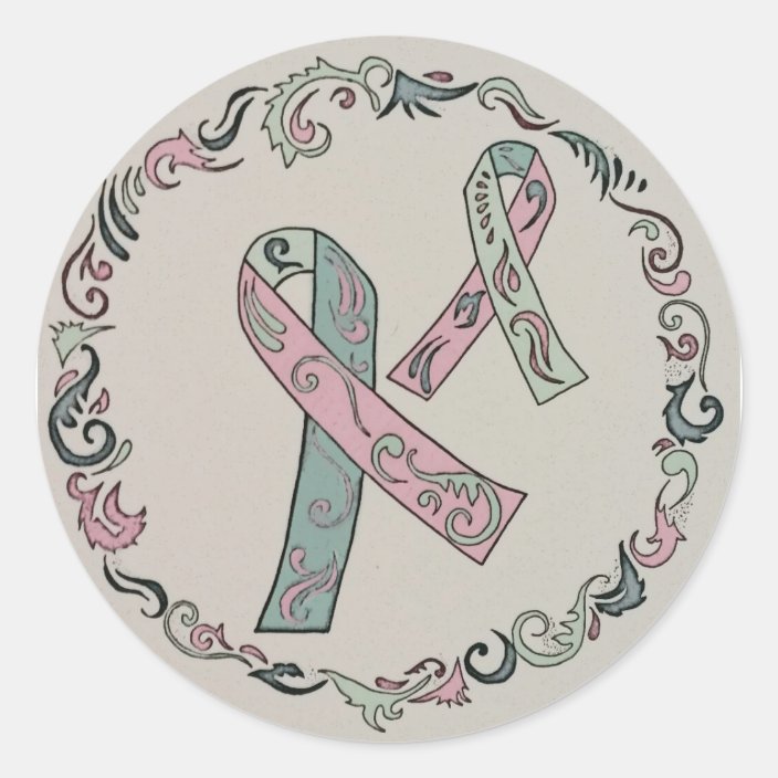 Metastatic Breast Cancer Ribbons Classic Round Sticker | Zazzle.co.uk