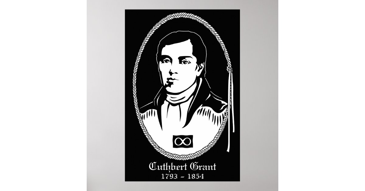 Metis Hero Poster Cuthbert Grant Prints Posters | Zazzle