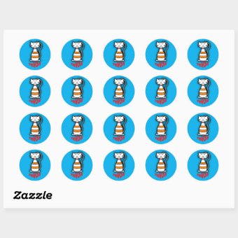meWOW Cat Good Job Reward Customisable Sticker | Zazzle