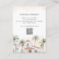 Mexican Dream Destination QR Code Wedding Details Enclosure Card | Zazzle