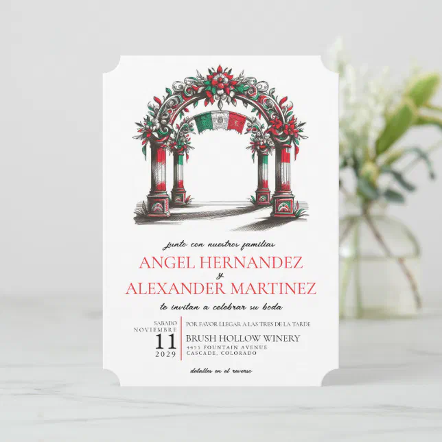 Mexican Wedding Celebration QR Code Invitation | Zazzle