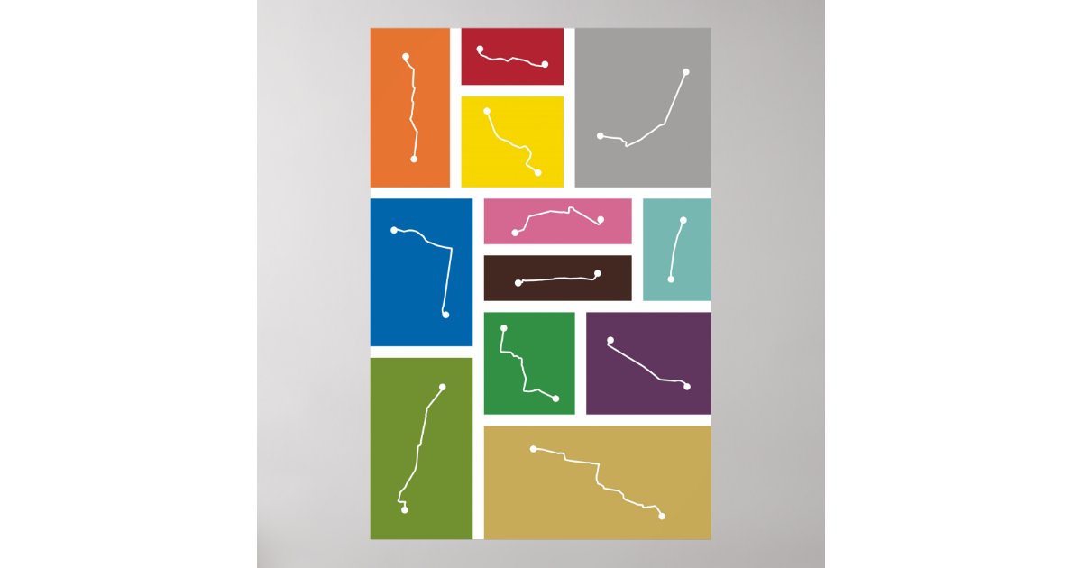 Mexico City - Transit Palettes Poster | Zazzle