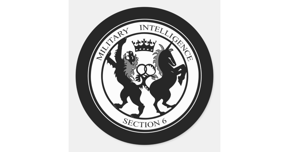 MI6 Logo Classic Round Sticker | Zazzle