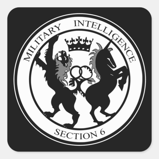 MI6 Logo Square Sticker | Zazzle.co.uk