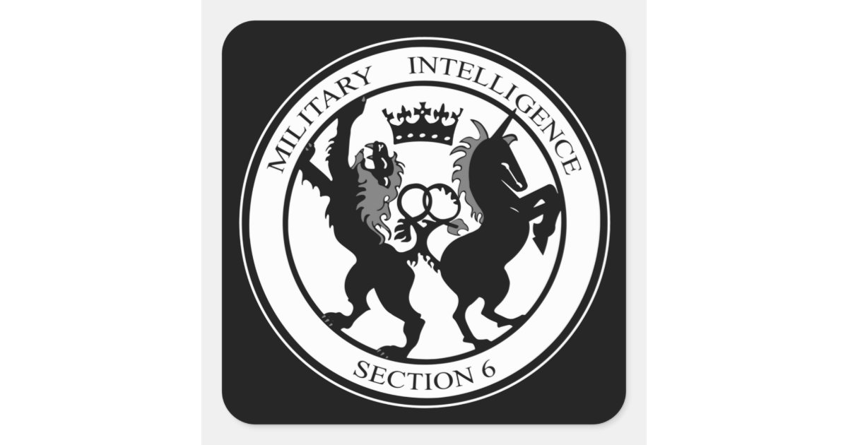 MI6 Logo Square Sticker | Zazzle