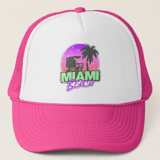 Miami Beach Hats & Caps | Zazzle UK
