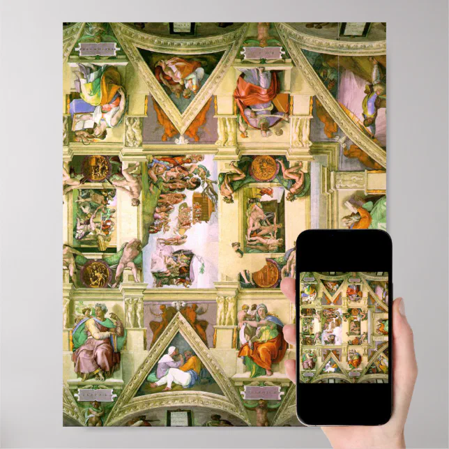 Michelangelo - Sistine Chapel Ceiling Poster | Zazzle
