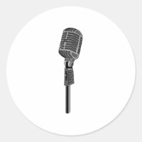 Microphone Stickers & Labels | Zazzle UK