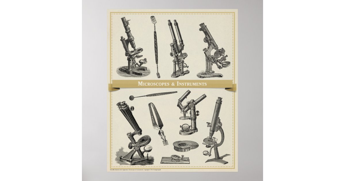 Microscopes & Instruments Poster | Zazzle