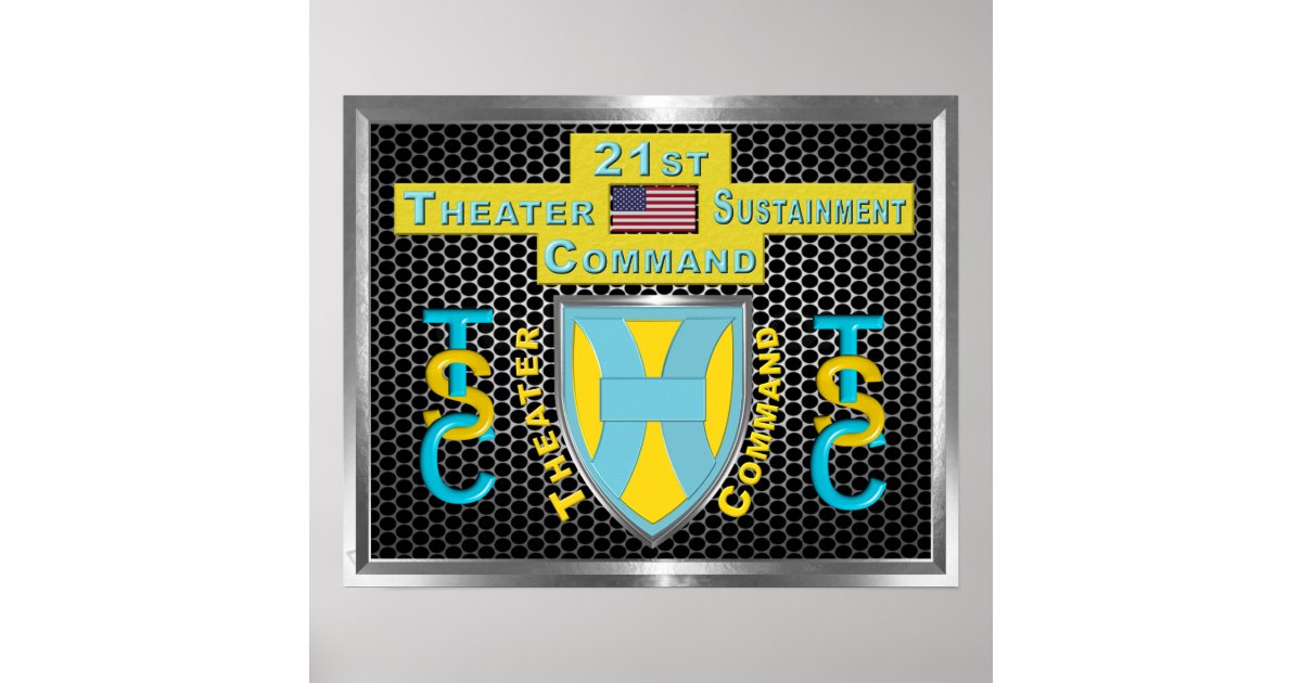 Mighty 21st Theater Sustainment Command Poster | Zazzle