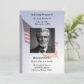 Military American Flag Funeral Memorial Ceremony Invitation | Zazzle
