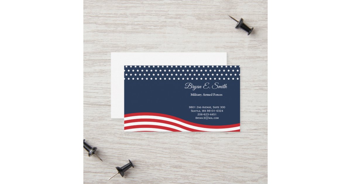 Military Business Card | Zazzle