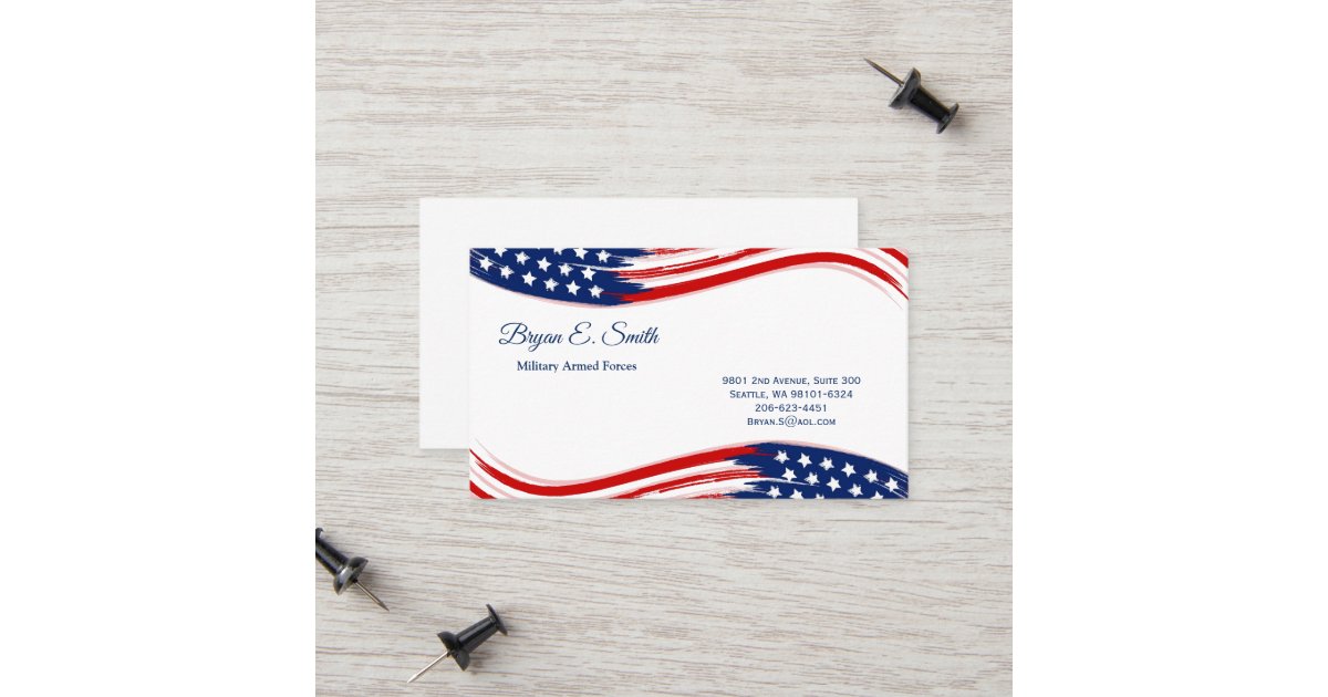 Military Business Card | Zazzle