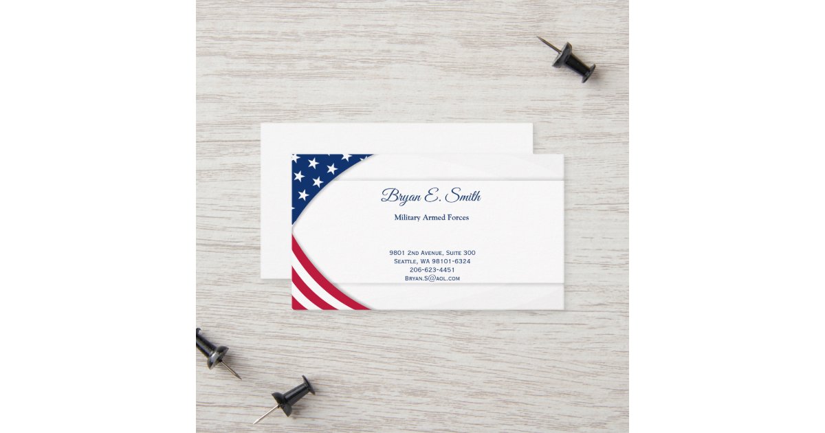 Military Business Card | Zazzle