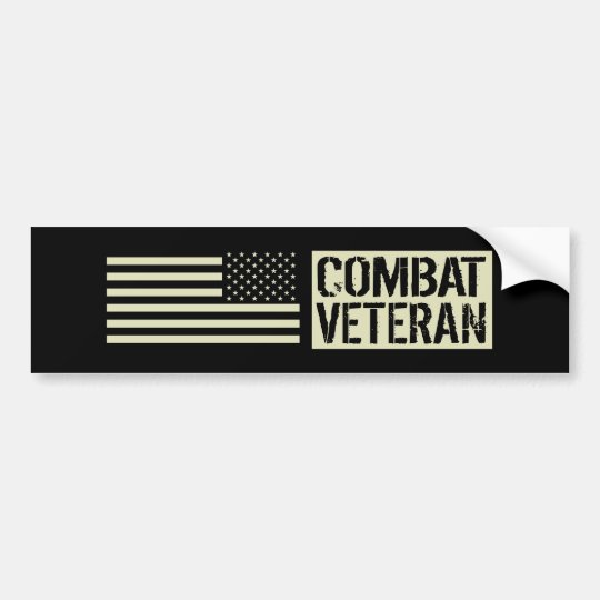 Military Combat Veteran Bumper Sticker | Zazzle.co.uk