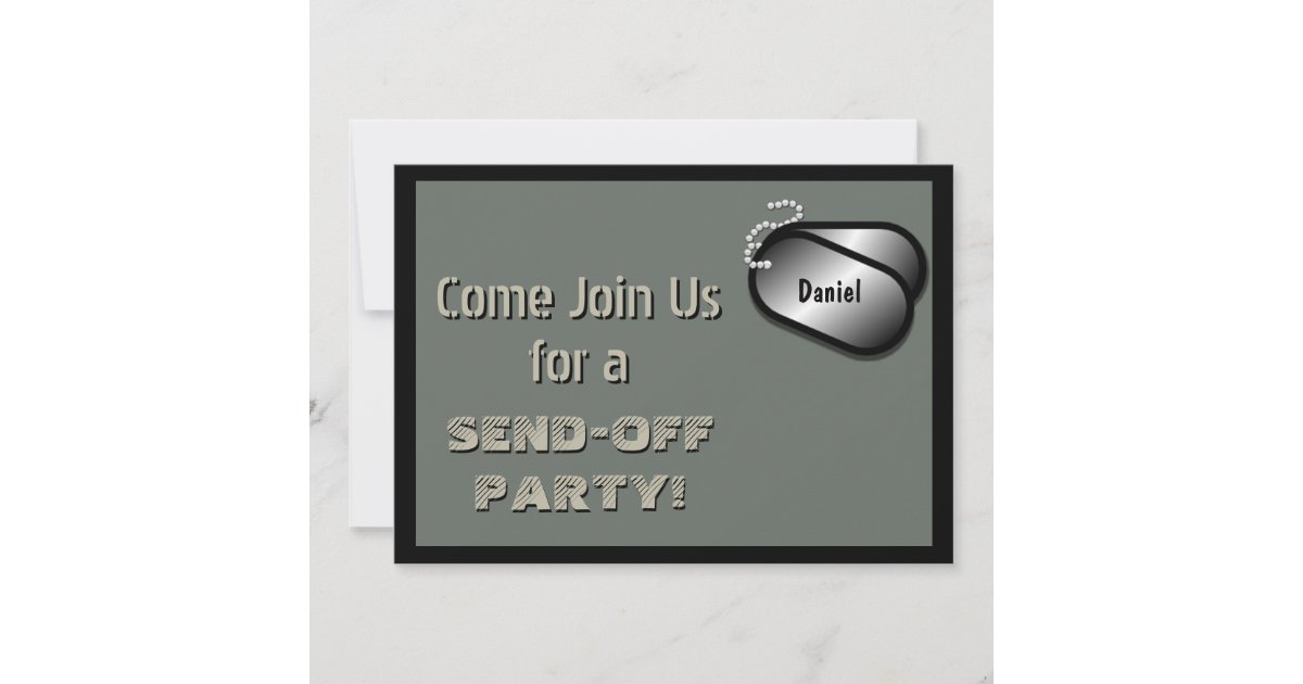 Military Deployment Custom Party Invitation | Zazzle