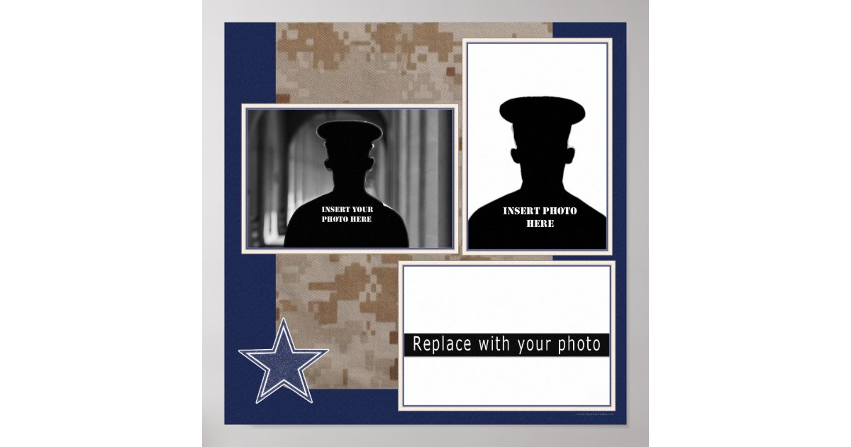 Military Photo Collage Poster | Zazzle