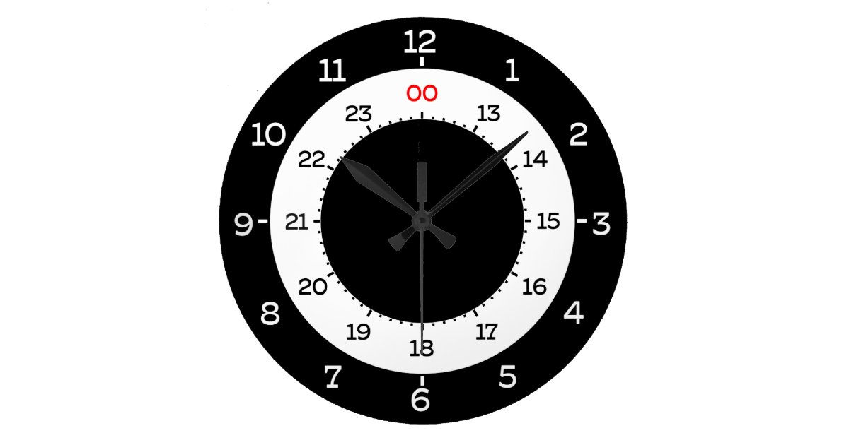 military-time-12-hour-format-large-clock-zazzle